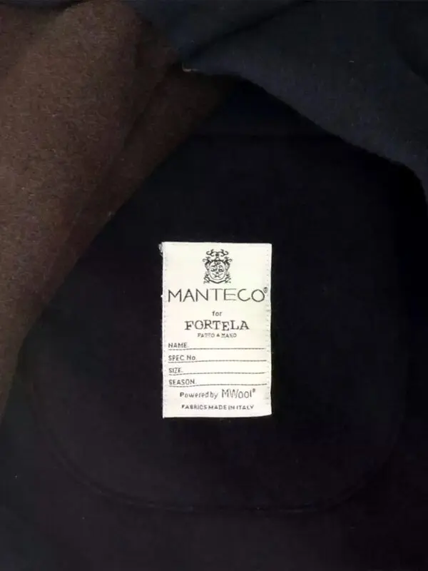 FORTELA Amedeo Single-breasted Coat - Blue