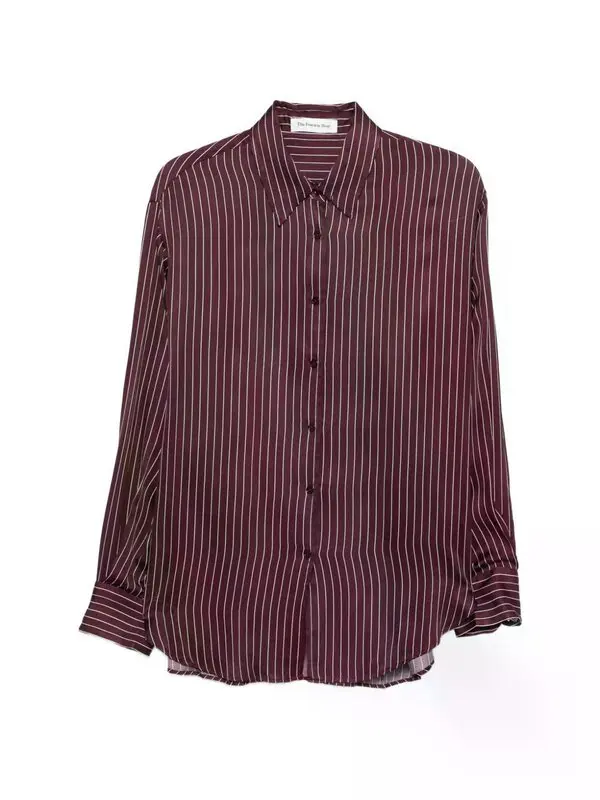 THE FRANKIE SHOP Striped Button-down Shirt - Red