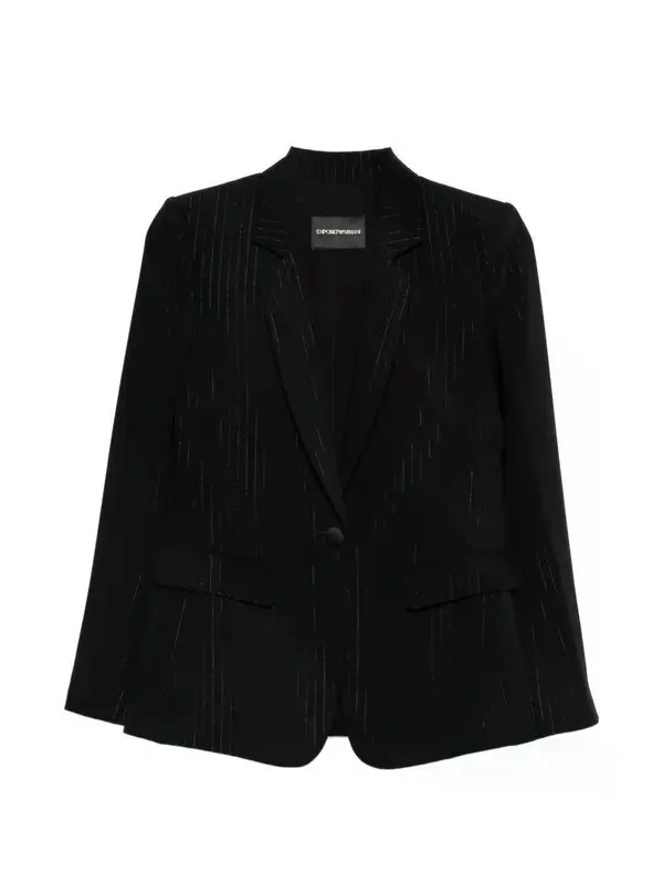 Emporio Armani Striped Single-breasted Jacket