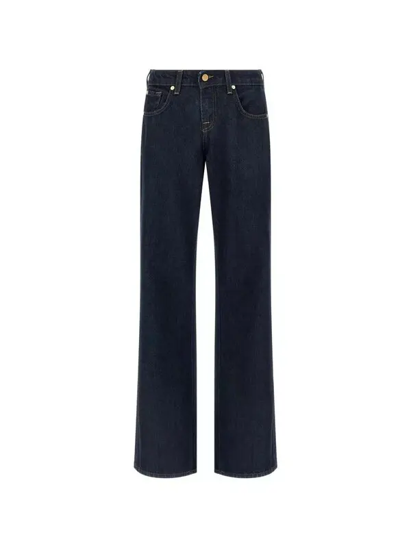 7 For All Mankind Contrast Stitching Five-pocket Jeans
