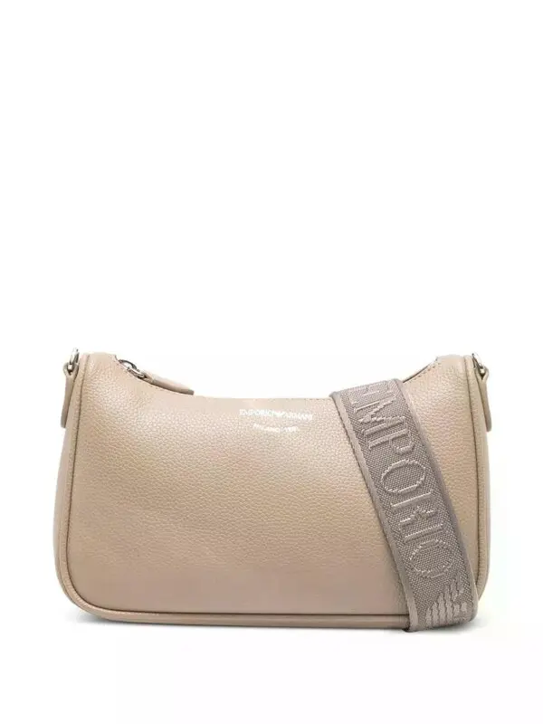 Emporio Armani Logo-strap Crossbody Bag - Neutrals