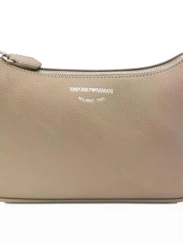 Emporio Armani Logo-strap Crossbody Bag - Neutrals