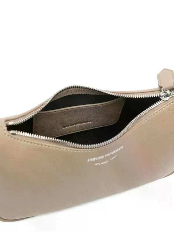 Emporio Armani Logo-strap Crossbody Bag - Neutrals