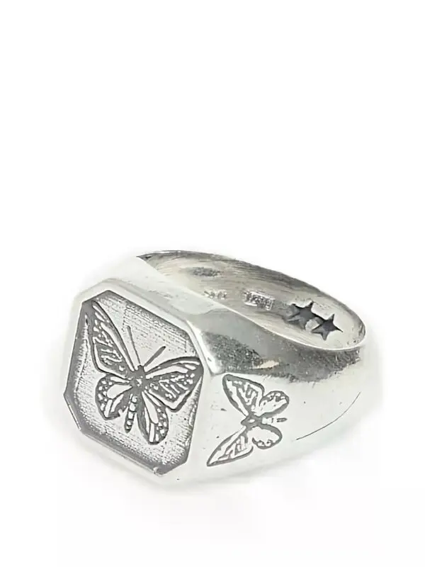 TWOJEYS Butterfly Effect Signet Ring - Silver