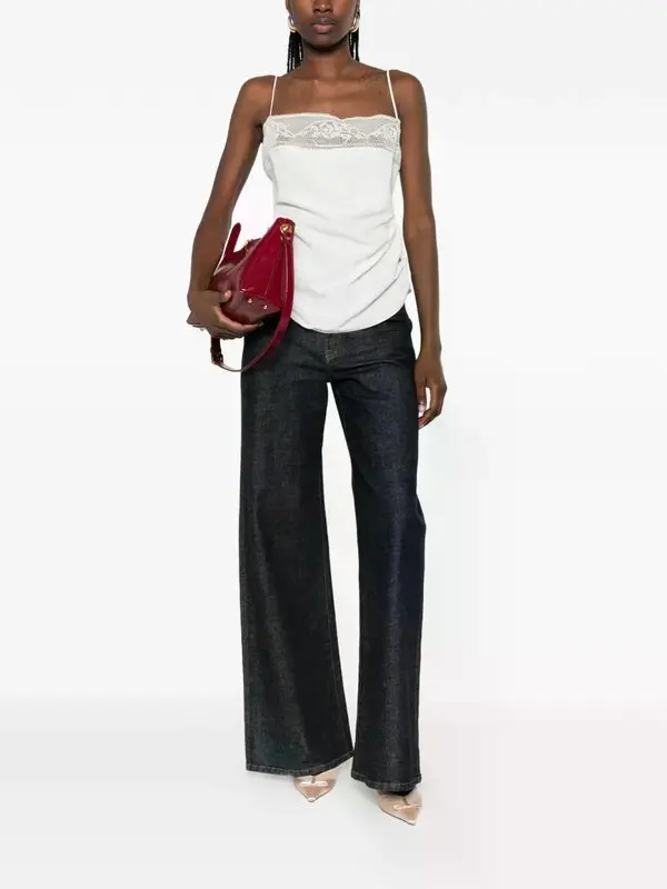 Magda Butrym Lace Trimmed Top