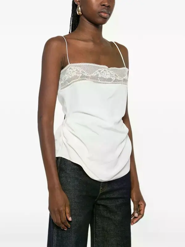 Magda Butrym Lace Trimmed Top