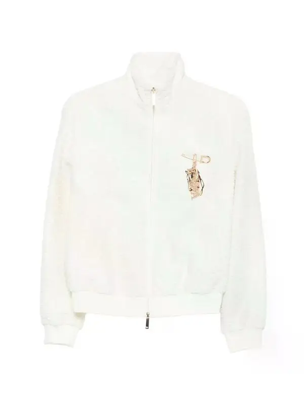 Emporio Armani Appliqué Zip Jacket - White
