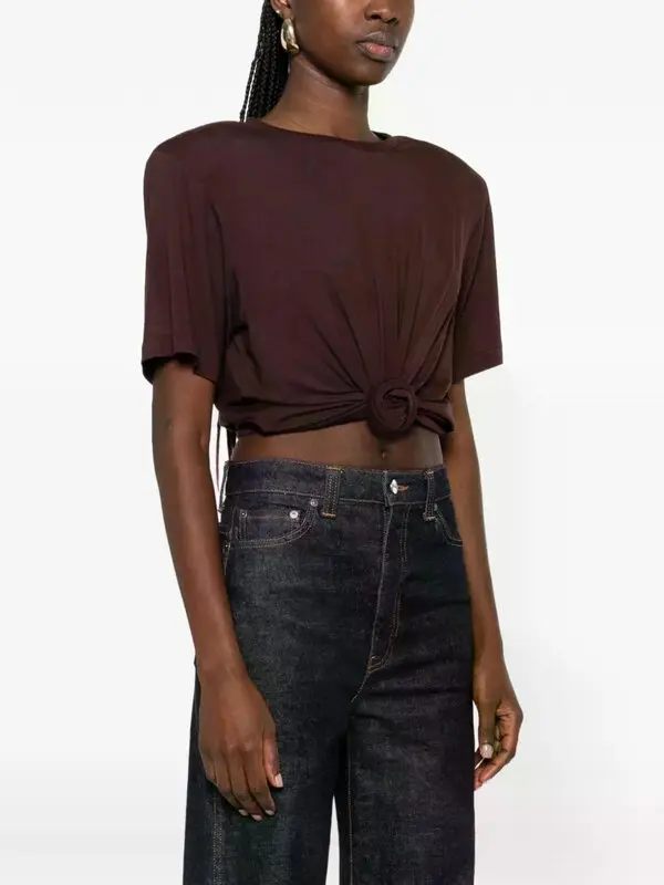 Magda Butrym Knotted Jersey T-shirt