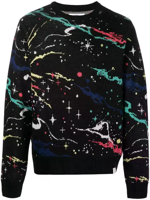 BILLIONAIRE BOYS CLUB Paint Splatter-print Crew Neck Jumper