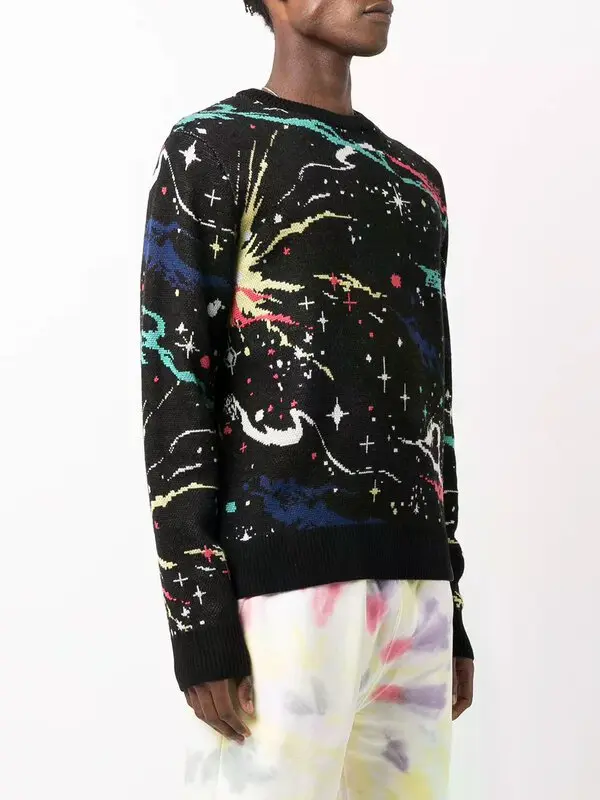 BILLIONAIRE BOYS CLUB Paint Splatter-print Crew Neck Jumper