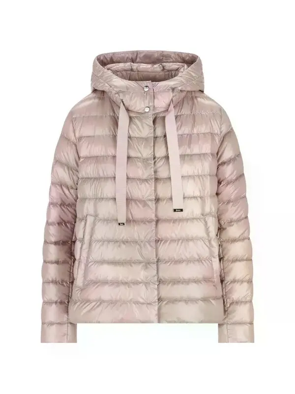 Herno Quilted Hooded Jacket - Pink