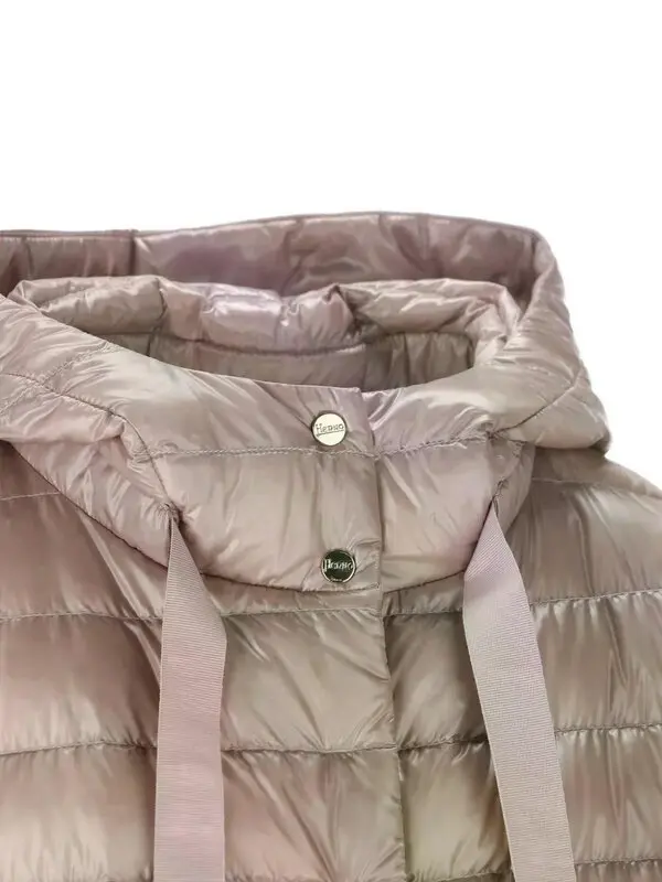 Herno Quilted Hooded Jacket - Pink
