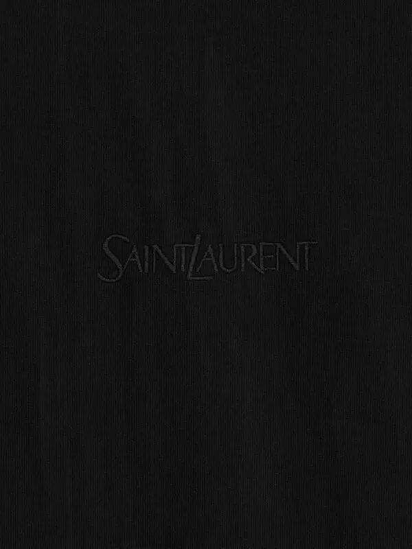 Saint Laurent Logo-embroidery T-shirt
