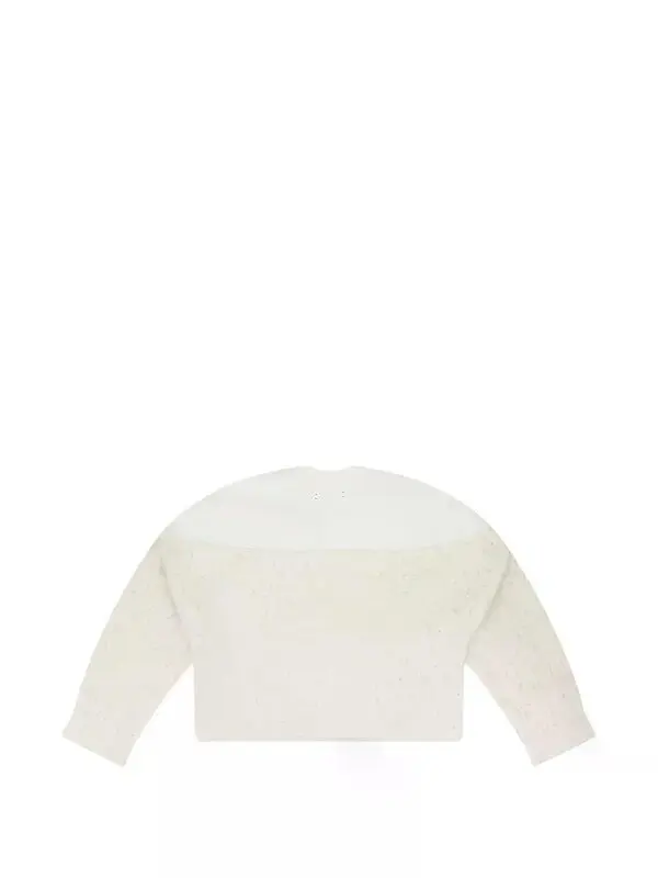 Amiri Drop Needle Crewneck Top - Neutrals