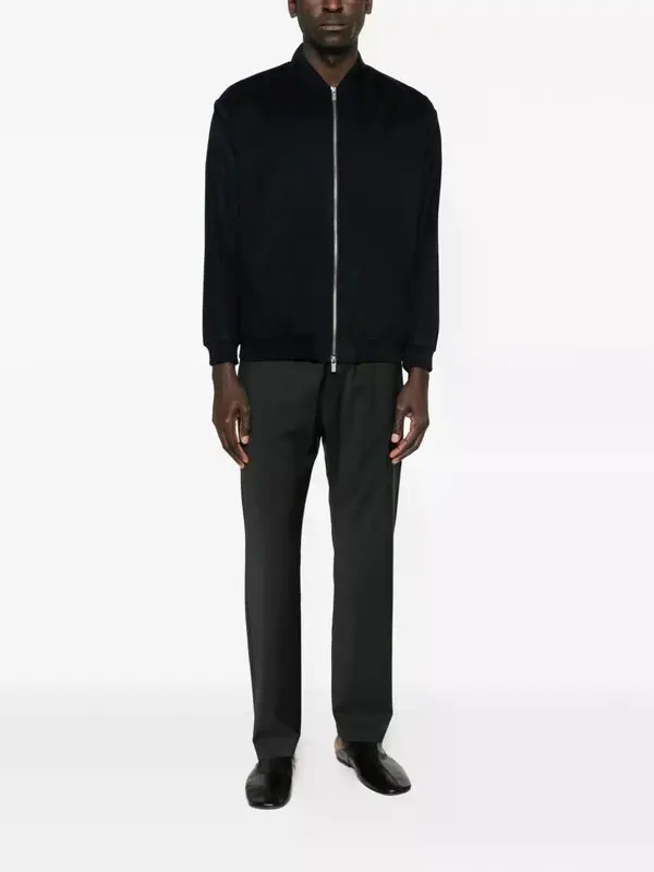 Barena Venezia Zip-up Cashmere Bomber Jacket - Blue