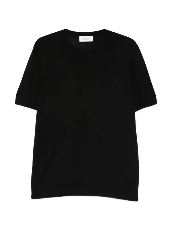 LARDINI Crew Neck Short-sleeve Knitwear