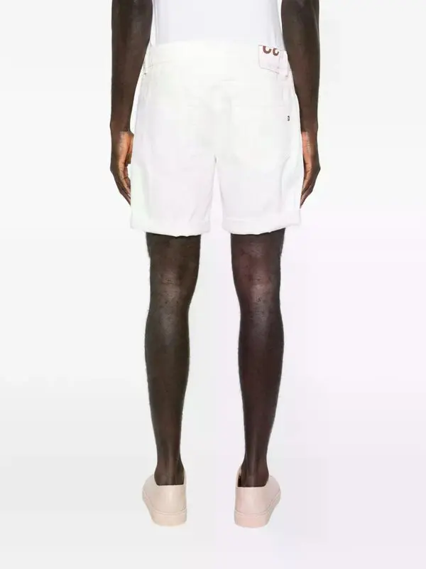 DONDUP Rolled-hem Shorts - White