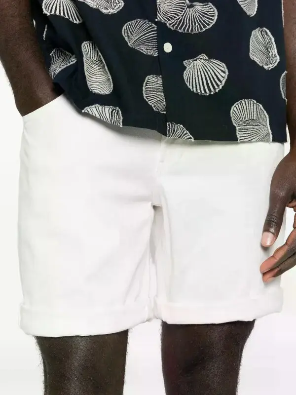 DONDUP Rolled-hem Shorts - White