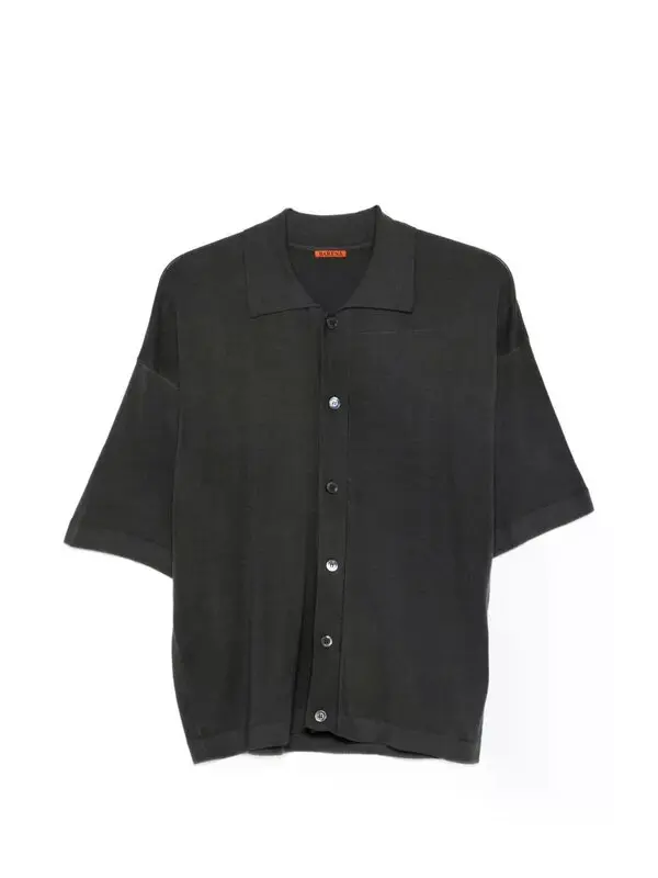 Barena Venezia Doni Button-down Fine-knit Shirt - Grey