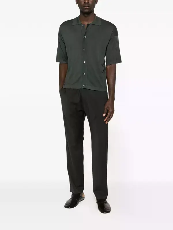 Barena Venezia Doni Button-down Fine-knit Shirt - Grey