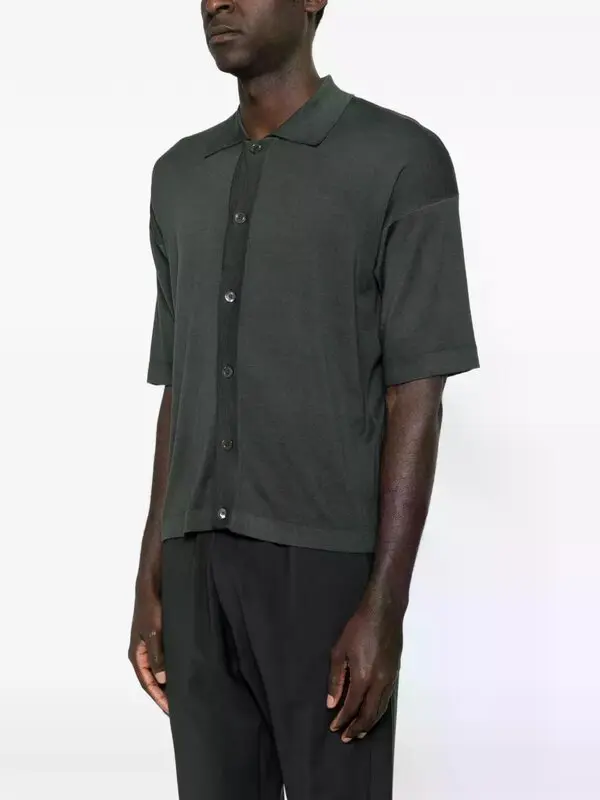 Barena Venezia Doni Button-down Fine-knit Shirt - Grey