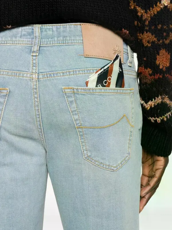 Jacob Cohen Slim Fit Cropped Jeans - Blue