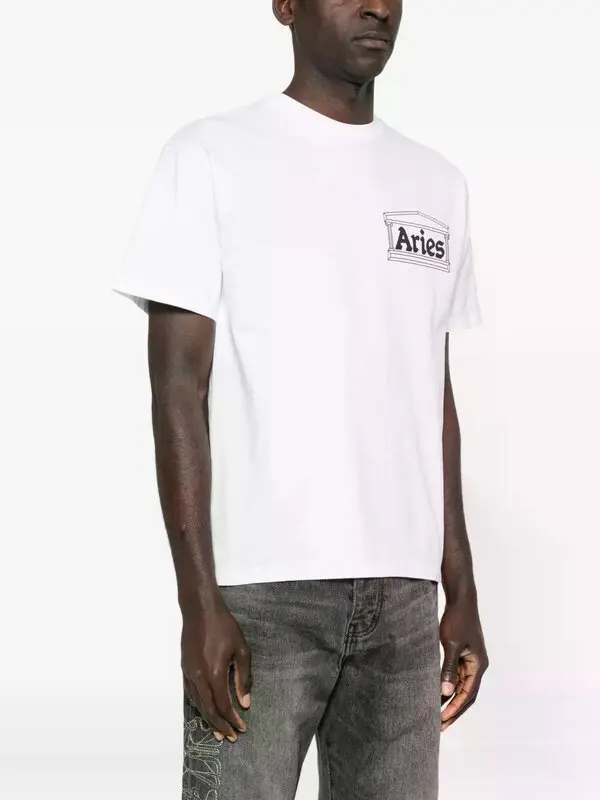 Aries Temple Graphic T-shirt - White
