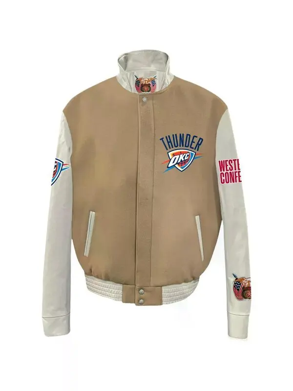 JEFF HAMILTON Oklahoma City Thunder Varsity Jacket - Brown