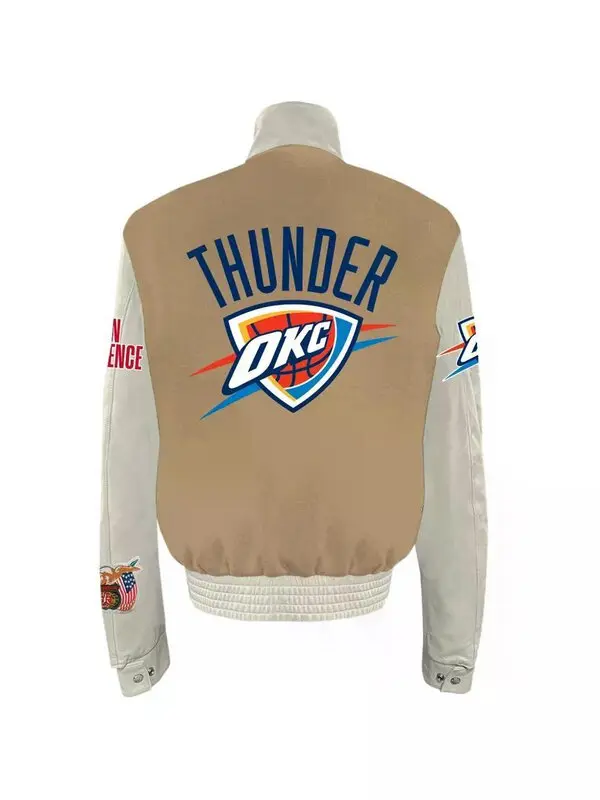 JEFF HAMILTON Oklahoma City Thunder Varsity Jacket - Brown