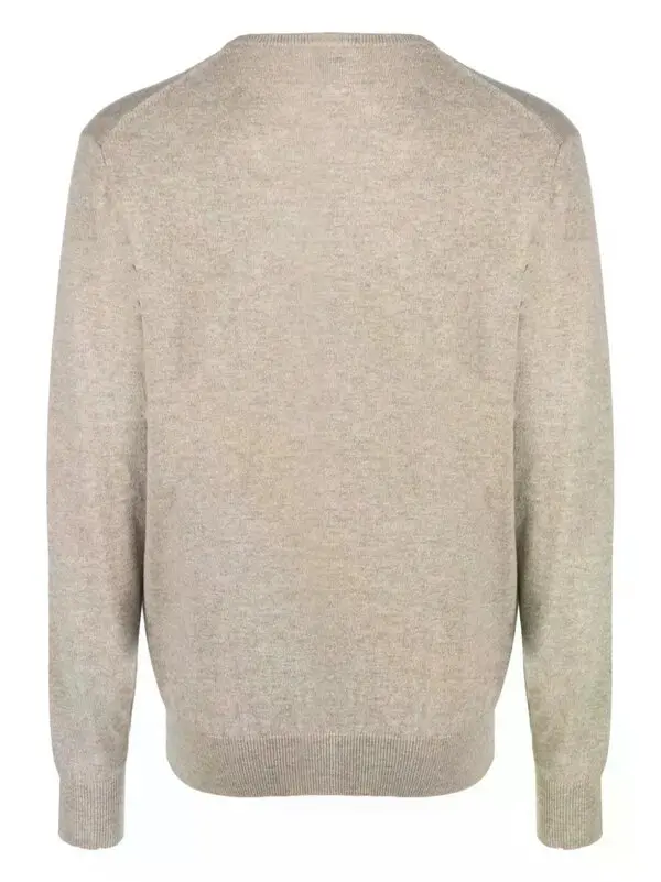 ALLUDE Crew-neck Cashmere Jumper - Neutrals