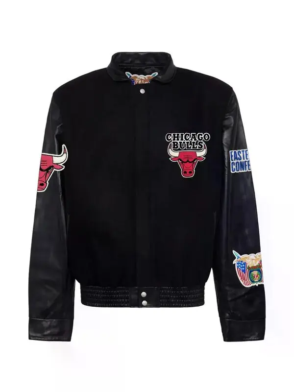JEFF HAMILTON Logo Patch Bomber Jacket