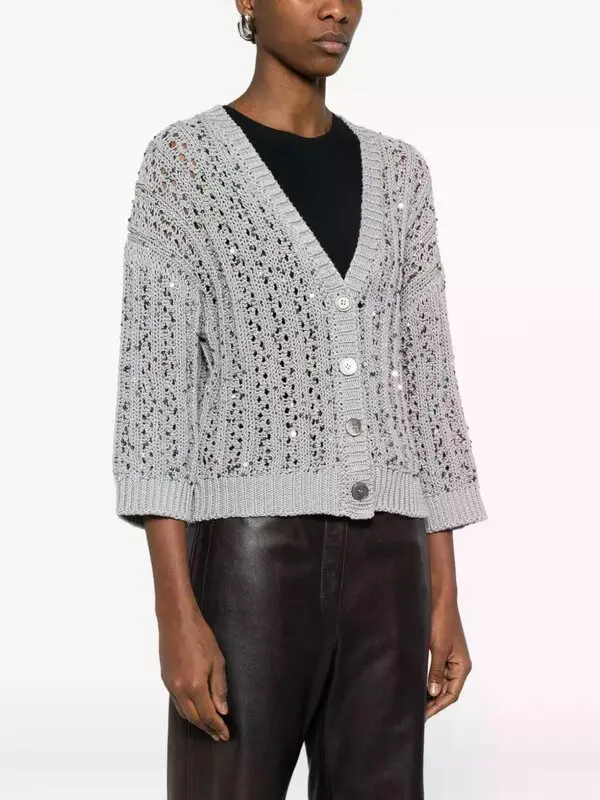 Peserico Sequin-embellished Cardigan