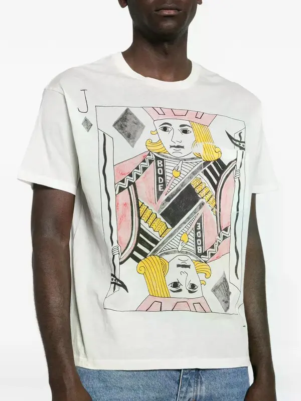 BODE Jack Diamonds Pocket T-shirt - White