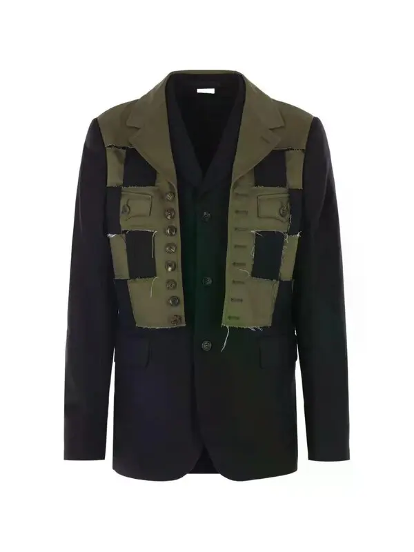 Comme Des Garçons Deconstructed Military Jacket - Black