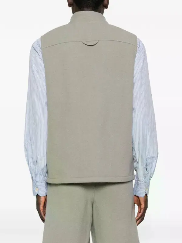 RIER Zip-fastening Pocket Gilet - Grey