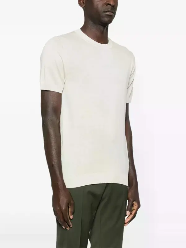 LARDINI Crew-neck Short-sleeved T-shirt