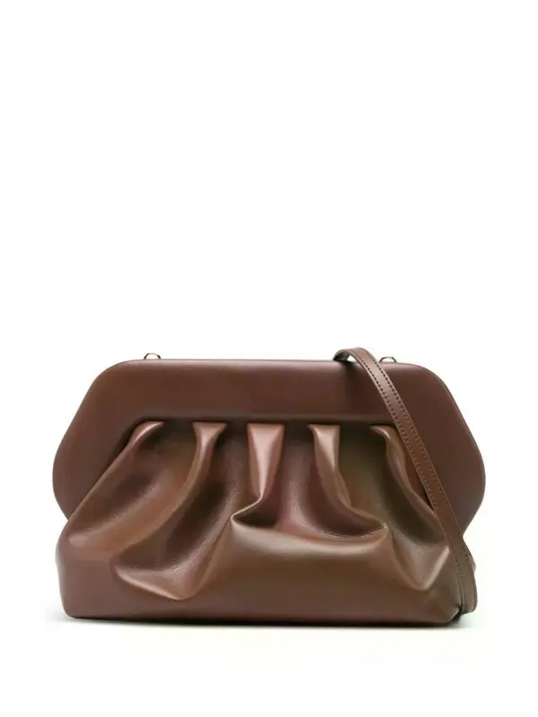 THEMOIRE Bios Gathered Clutch - Brown