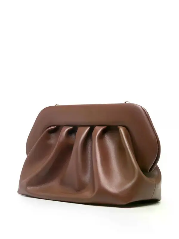 THEMOIRE Bios Gathered Clutch - Brown