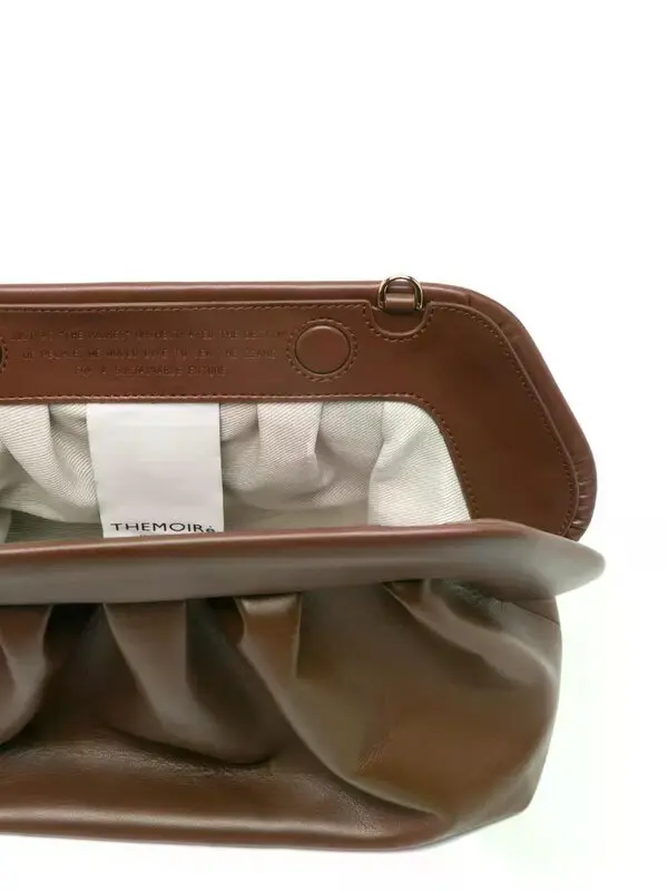 THEMOIRE Bios Gathered Clutch - Brown