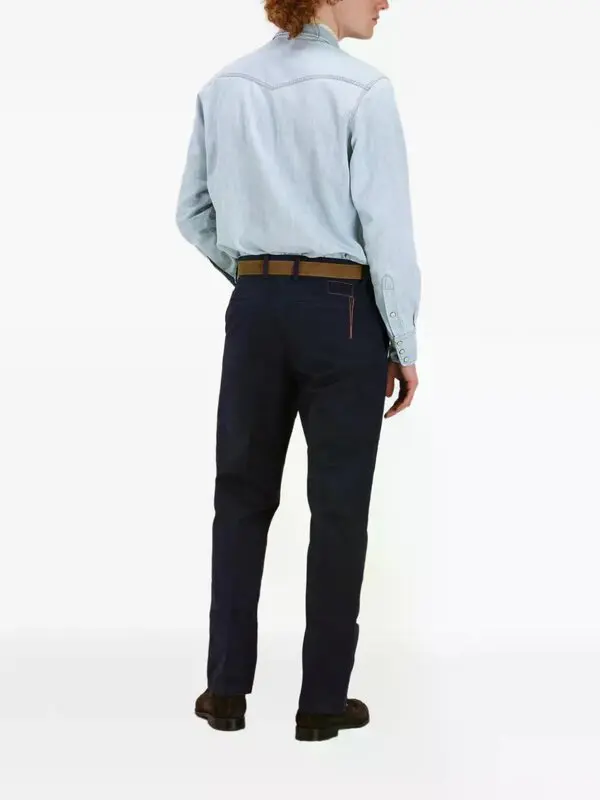 FORTELA Side-pockets Chino Trousers - Blue
