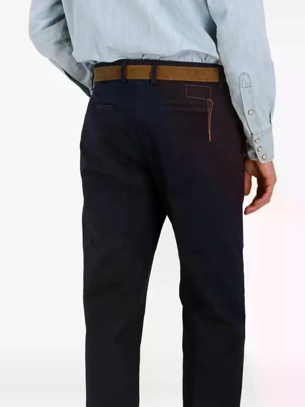 FORTELA Side-pockets Chino Trousers - Blue