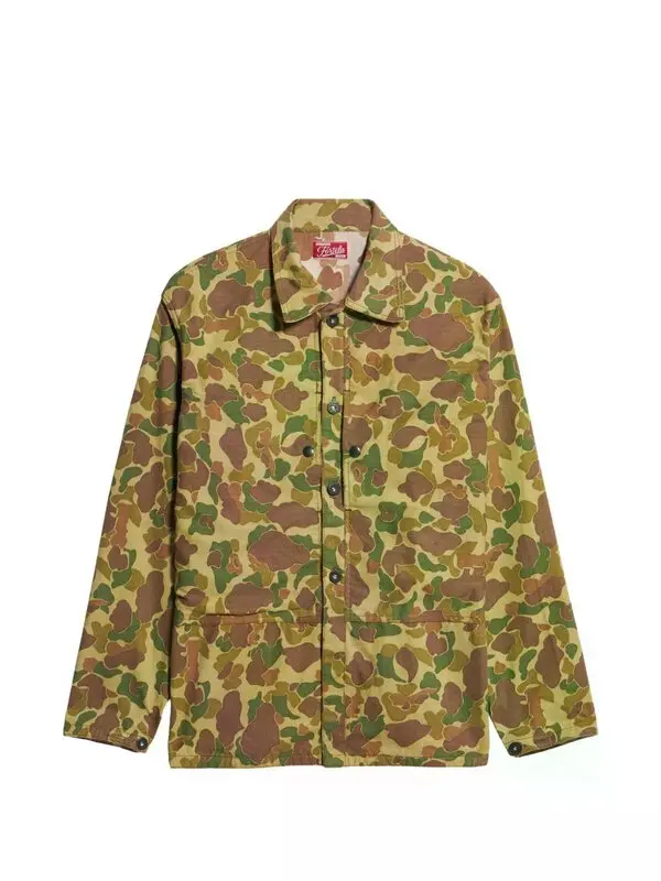 FORTELA Camouflage Front-pocket Overshirt - Neutrals