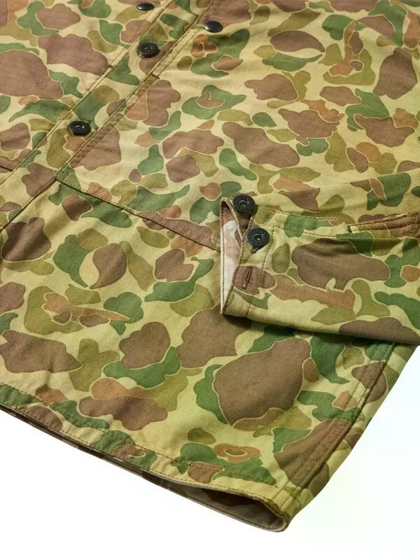 FORTELA Camouflage Front-pocket Overshirt - Neutrals