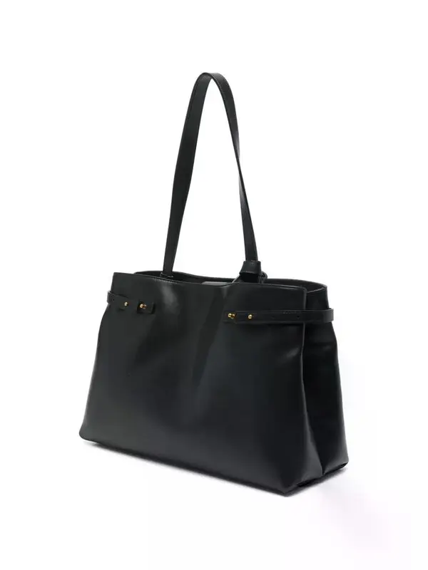 Emporio Armani Leather Tote Bag - Black