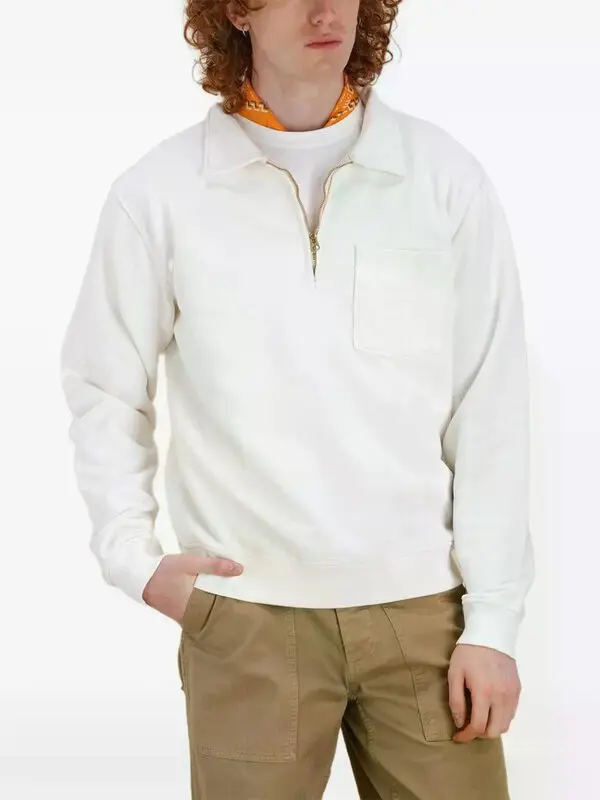 FORTELA Half-zip Long Sleeve Sweatshirt - Neutrals