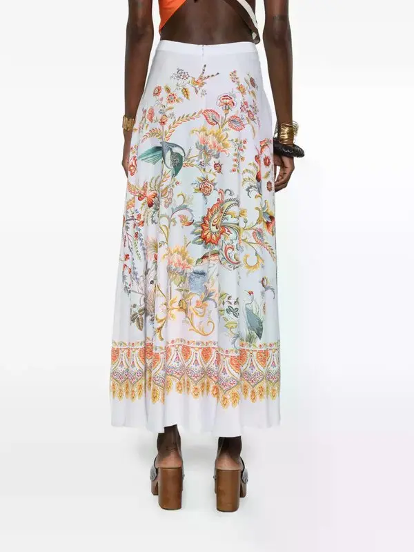 Etro Floral Half-circle Maxi Skirt