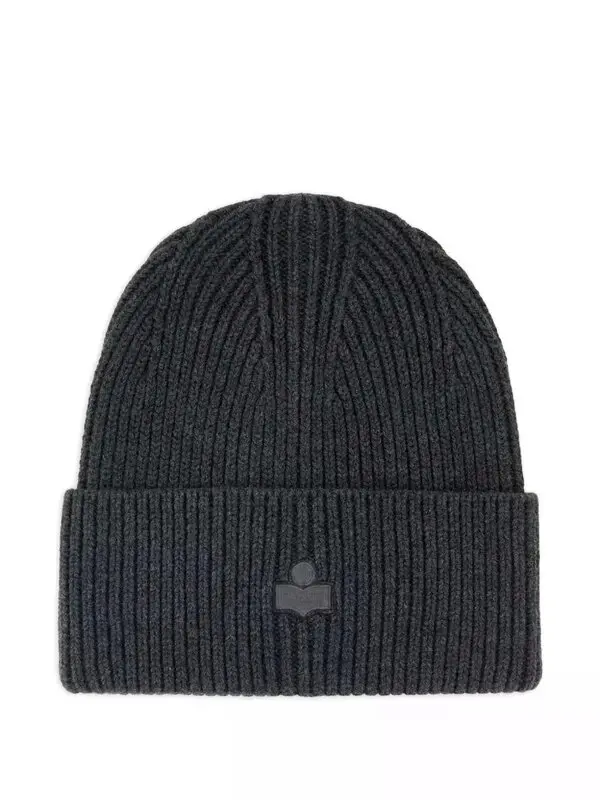 Isabel Marant Mayers Ribbed Beanie - Grey