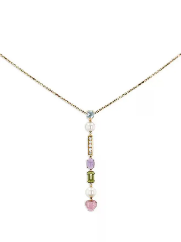 BVLGARI 2010's Allegra Multi-stone Necklace - Gold