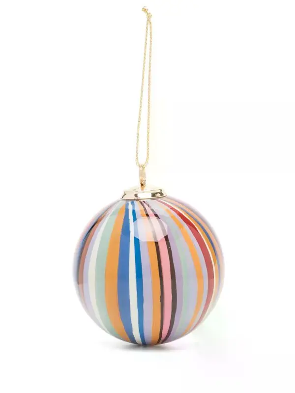 Paul Smith Signature Stripe Glass Bauble - Multicolour