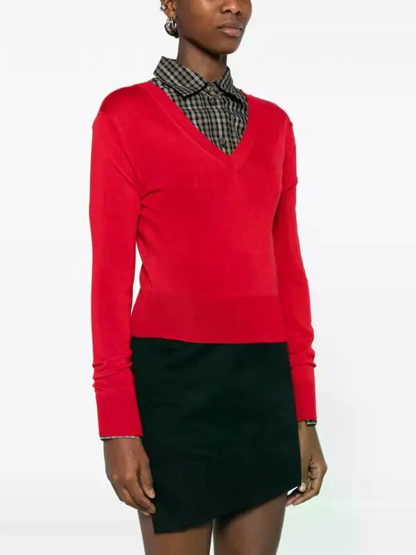 VIVIENNE WESTWOOD V-neck Long Sleeve Sweater